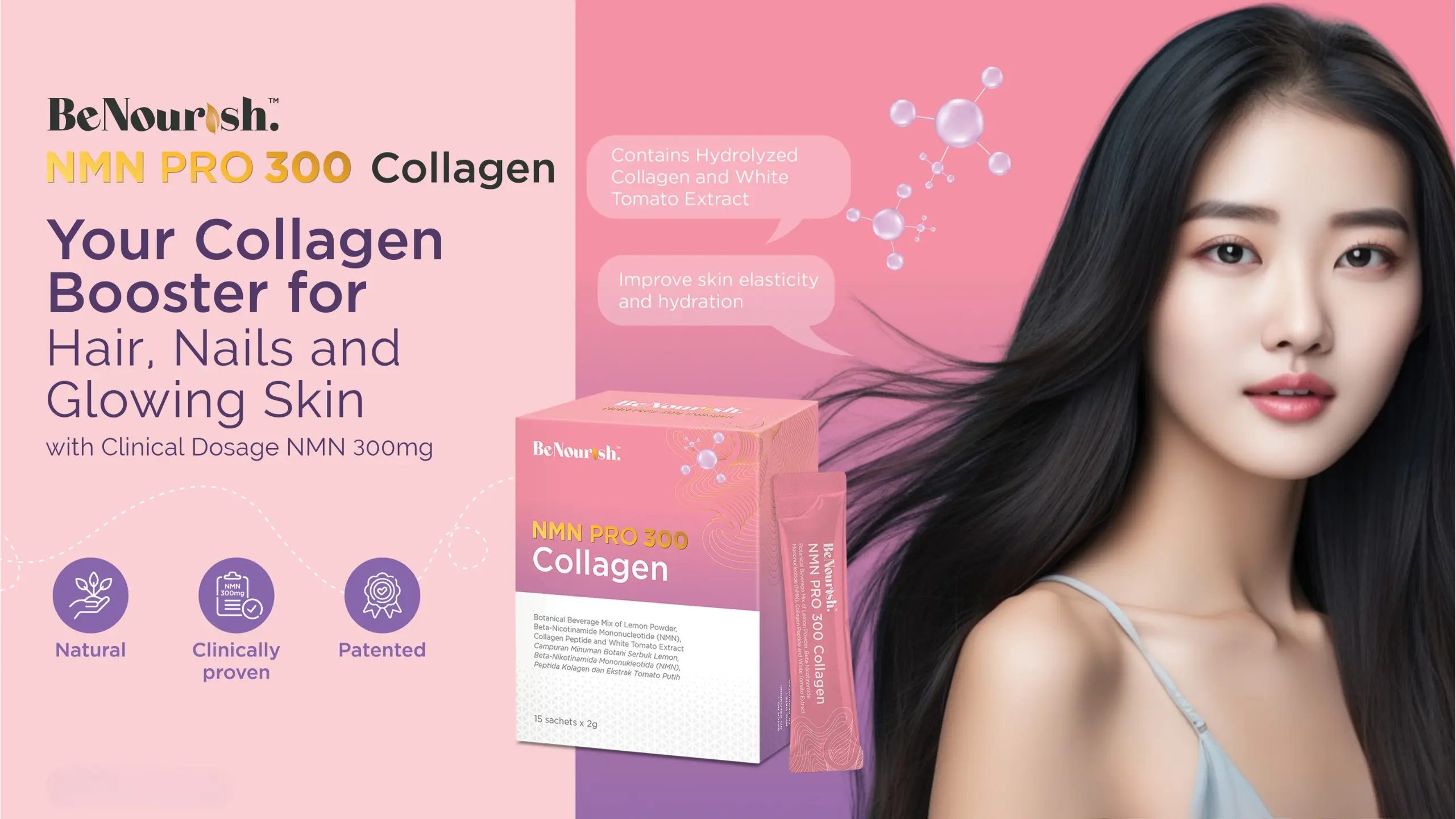 BeNourish NMN Pro 300 Collagen - BeNourish